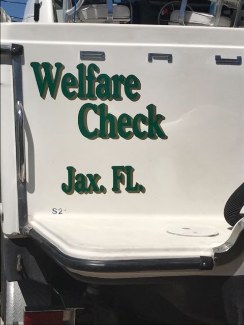 Custom Speed Boat Name & Port of Call Vinyl Lettering + 1 Color Shadow ...